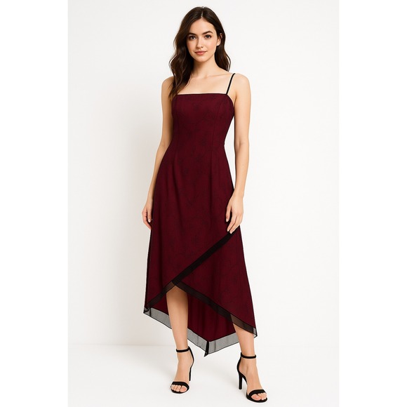 City Triangles | Dresses | City Triangles Beaded Mesh Midi Dress Womens ...